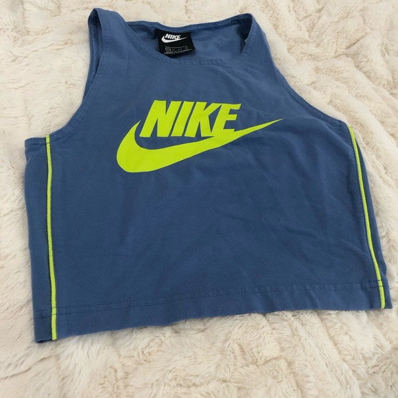Nike | Tops | Nwot Xsmall Nike Cropped Workout Top In Baby Blue With ...